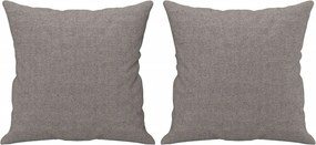 2místná pohovka s polštáři taupe 120 cm textil 3200908