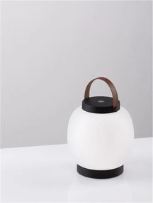 NV 9002876 Venkovní stolní lampa JIGRA černý hliník a akryl LED 2W 3000K 3,7V 306st. IP54 vypínač na těle / USB kabel - NOVA LUCE