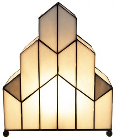 Stolní lampa Tiffany v neobvyklém tvaru Pietronella – 30x4x25 cm