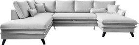 XXXLutz SEDACÍ SOUPRAVA, textil, světle šedá P & B - Sedací soupravy - 002330007203