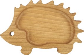 AMADEA Dřevěná miska ježek, masivní dřevo, velikost 21 cm, český výrobek