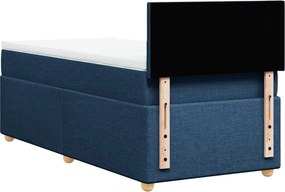 Box spring postel s matrací modrá 80x200 cm textil 3286506