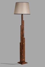 Stojací lampa Yanik III 165 cm hnědá/béžová