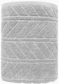 Bavlněný froté ručník RELIEF 30x50 cm šedý