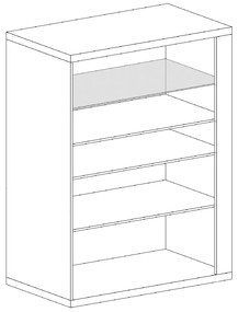Obývací stěna Natural - sestava D - dub ribbeck