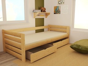 Dětská postel masiv 030 borovice masiv 90 x 200 cm přírodní