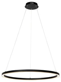Závěsné svítidlo černé 80 cm včetně LED 3-stupňově stmívatelné - Girello