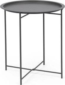 Ocelový kulatý odkládací stolek ø 46 cm Austin – Bizzotto