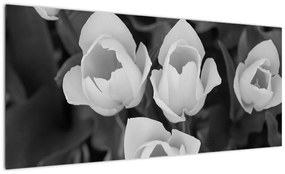 Černobílé květy (100x40cm)