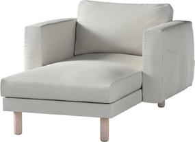 Potah na IKEA Norsborg šezlong s loketními opěrkami barva šedá látka lesklé, pletený vzor, sametová