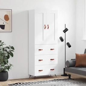 Skříň highboard bílá 69,5 x 34 x 180 cm kompozitní dřevo 3199721