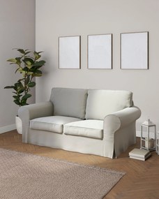 Potah na pohovku IKEA Ektorp 2-místná, rozkládací, STARÝ MODEL barva zelená látka sametová