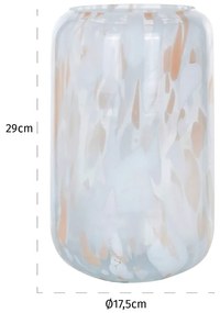 Bílá skleněná váza Richmond Charlot 29 cm