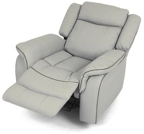 AUTRONIC TV a relaxační křeslo s elektrickým ovládáním, potah ekokůže v odstínu lanýž TV-4119 LAN