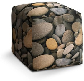 Sablio Taburet Cube Kameny: 40x40x40 cm