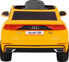 Ramiz Elektrické autíčko Audi Q8 Lift dětské SUV žluté + dálkové ovládání