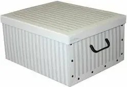 Compactor Anton šedo-bílá / Skládací úložná krabice - karton box / 50