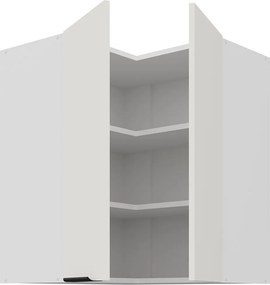 ARIA wh | horní kuchyňská skříňka 60x60 GN-72 2F (90°) rohová s policemi | 60x60 cm | bílá