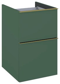 Elita Look, boční závěsná skříňka 40x45x64 cm 2S PDW, zelená matná, ELT-168569