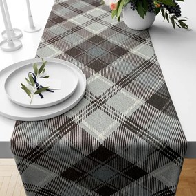 Ervi Gobelinový běhoun na stůl - Tradiční šedý tartan