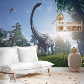 Fototapeta Realistický Dinosaurus Na Slunci. Samolepící tapety 90x60