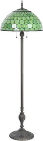 Stojací Tiffany lampa Amarante – Ø 51*165 cm E27/max 3*60W
