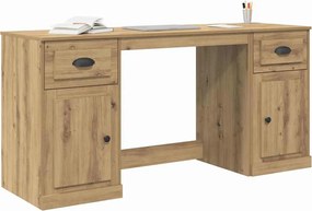 Stůl s kabinetem Artisanový dub Kompozitní dřevo 3402678