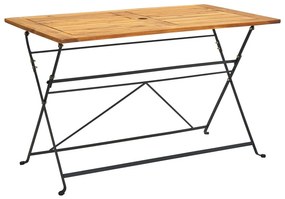 Skládací zahradní stůl 120 x 70 x 74 cm masivní akáciové dřevo 313159