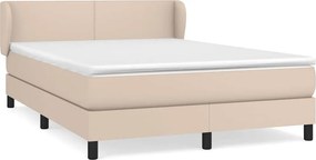 Box spring postel s matrací cappuccino 140x190 cm umělá kůže 3127192