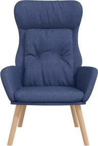Relaxační křeslo modré textil 341294