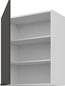ARIA po | horní skříňka 60 G-72 1F policová | 60 cm | ANTI FINGERPRINT povrch | bílá/šedá grafit