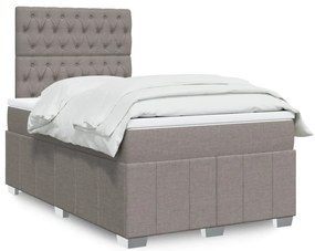Box spring postel s matrací taupe 120x190 cm textil 3293918