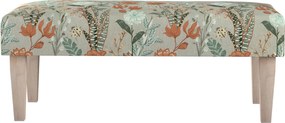 Dlouhá lavička 100x40cm barva vícebarevná látka vzorované