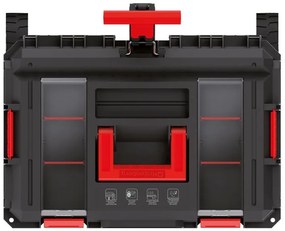 Kufr na nářadí XEBLOCCK LOG II 54,6 x 38 x 51 cm černo-červený