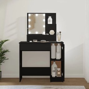vidaXL Toaletní stolek s LED 86,5 x 35 x 136 cm [808813] Barva: Bílá