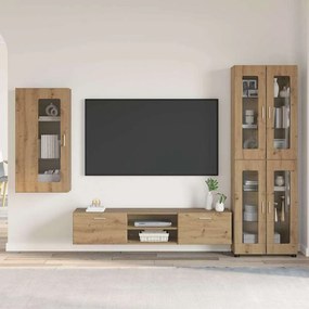 Sestava TV skříněk FLORIN 3 ks Artisanový dub Kompozitní dřevo 3397953