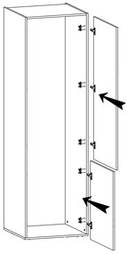 Sycylia | dolní skříňka D60ZL pro vestavnou lednici | PRAVÁ | andersen