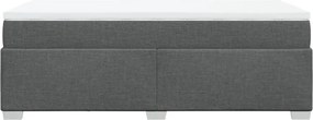 Box spring postel s matrací tmavě šedá 90x190 cm textil 3285177