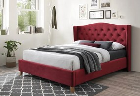 Casarredo - Komfort nábytek Čalouněná postel ASPEN 160x200, červená bordó