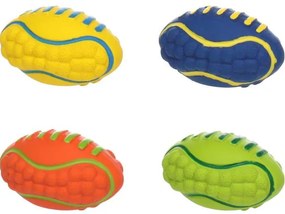 Hračka latex Ruggo Rugby míček 7,7cm mix Flamingo