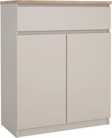 Krémová komoda 80x100x40 cm Naia – Tvilum