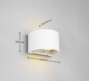 LED nástěnné venkovní svítidlo se senzorem pohybu (výška 10 cm) Talent – Reality