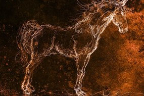 Obraz abstraktní kůň Varianta: 120x80
