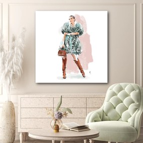 Gario Obraz na plátně Módní žena Paris - Irina Sadykova Rozměry: 30 x 30 cm