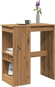 vidaXL Barový stůl s regály 90 x 47,5 x 103,5 cm kompozit [854337] Barva: dub artisan