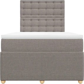 Box spring postel s matrací taupe 120x190 cm textil 3292013