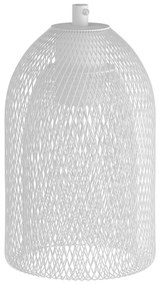 creative cables Kovové klecové stínidlo Ghostbell s objímkou E27 Barva komponentu: Bílá