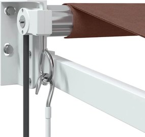 Automatická zatahovací markýza hnědá 350 x 250 cm 3215709