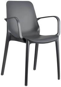 SCAB - Židle GINEVRA s područkami - antracitová