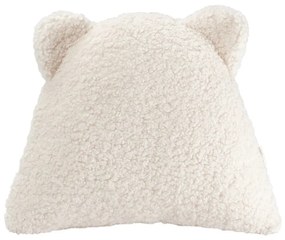 Krémový dětský pohovkový polštář z textilie bouclé Bear – Wigiwama